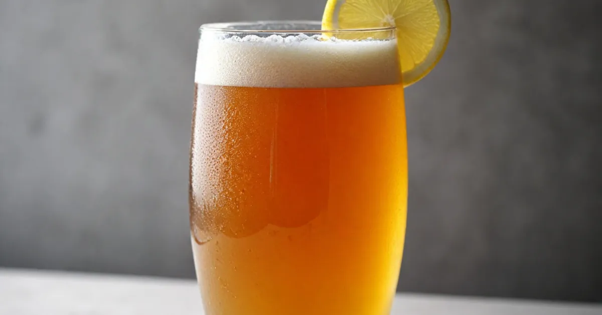 Dirty blonde beer: a refreshing wheat ale with citrus and spice